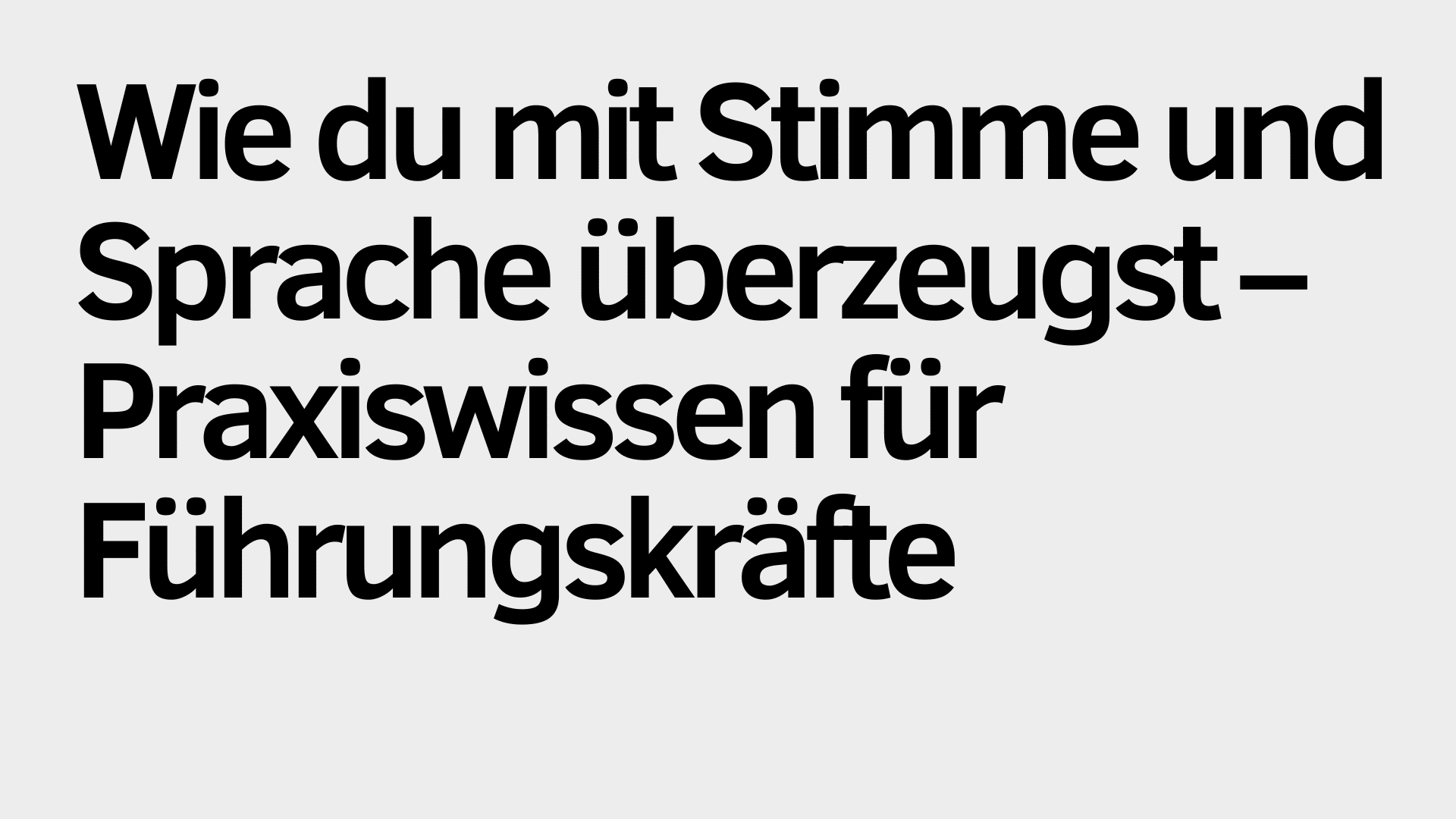 Gibt es von Natur aus leise Stimmen? Täuschung und Wahrheit - Arno ...